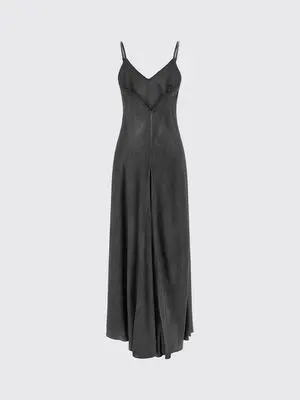 Pinko V-neck Satin Long Slip Dress For Ceremonies