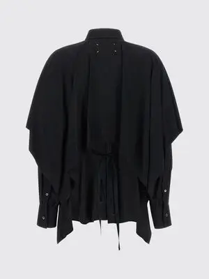 MAISON MARGIELA Relaxed Fit Viscose Shirt With Asymmetrical Hem
