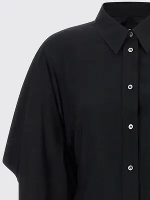 MAISON MARGIELA Relaxed Fit Viscose Shirt With Asymmetrical Hem