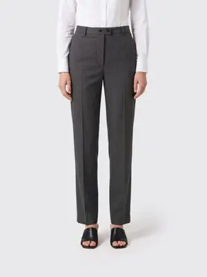 JIL SANDER High-waisted Slim Fit Pants In Wool And Mohair