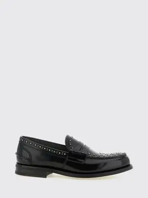 Church's Studded Brushed Calfskin Penny Loafers