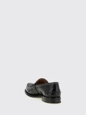 Church's Studded Brushed Calfskin Penny Loafers