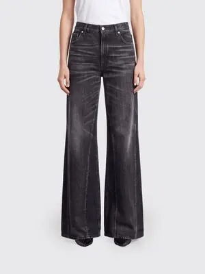 HAIKURE Star High-waisted Wide-leg Cotton Denim Jeans