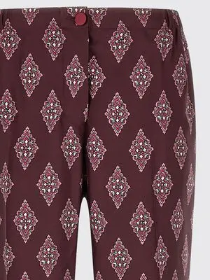 F.R.S FOR RESTLESS SLEEPERS Ethnic Print Straight-leg Silk Pants