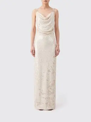Coperni Draped Sequined Crêpe Long Evening Gown