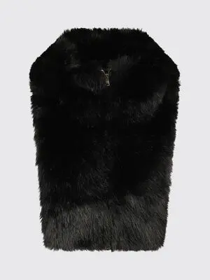 Herno Soft Faux Fur Scarf Collar With Concealed Closure - Black