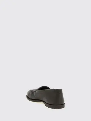 John Lobb Grained Calf Leather Loafers With Raised Apron Seam