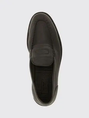 John Lobb Grained Calf Leather Loafers With Raised Apron Seam
