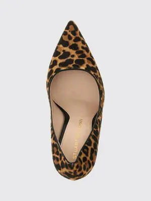 STUART WEITZMAN Power Animal Print Pony-hair Effect High Heel Pumps