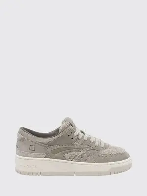 D.a.t.e. Torneo Suede Low-top Sneakers With Shearling Inserts And Logo