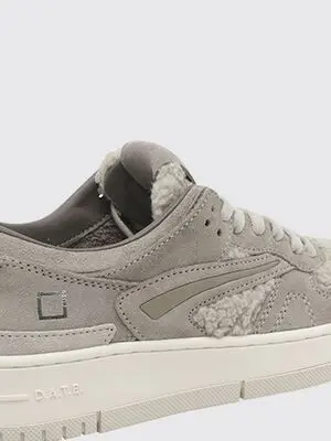D.a.t.e. Torneo Suede Low-top Sneakers With Shearling Inserts And Logo