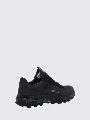 Premiata Devin Technical Fabric Sneakers With Serrated Vibram Sole - Black