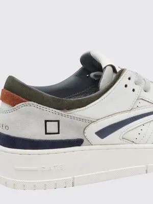 D.a.t.e. Torneo Leather And Suede Low-top Sneakers With Perforated Toe - White 1