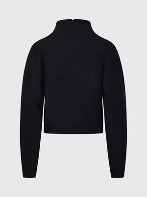 Max Mara Wool And Cashmere Turtleneck Sweater With Ribbed Trims