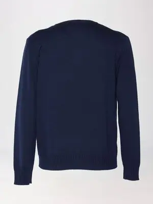 BALLANTYNE Crew-neck Merino Wool Sweater With Ribbed Trims