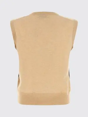 BALLANTYNE Argyle Pattern 100% Cashmere V-neck Knit Vest