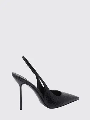Paris Texas Lidia Python-print Leather High-heel Slingback Pumps
