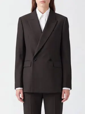 LEMAIRE Cropped Double-breasted Wool-blend Blazer With Classic Lapels