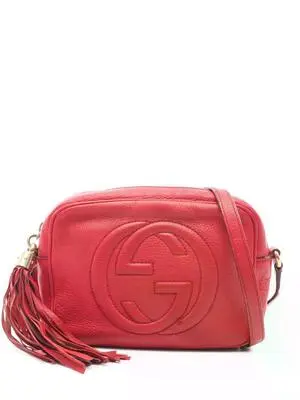 Gucci 2000-2015 Leather Soho Disco Crossbody Bag - Red