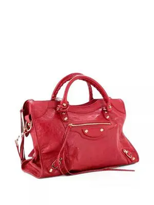 Balenciaga City Classic Studs Bag Leather Medium Satchel