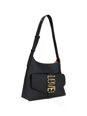 Moschino Logo-plaque Adjustable-strap Shoulder Bag
