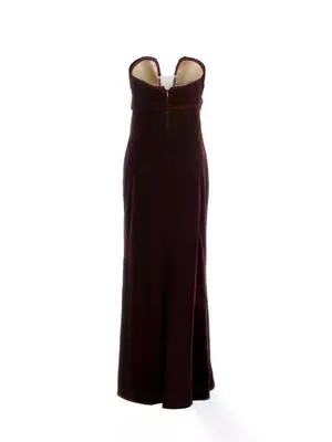 Giorgio Armani Strapless Velvet Gown