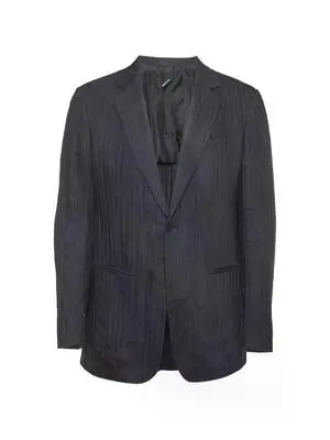 Giorgio Armani Striped Single-breasted Blazer