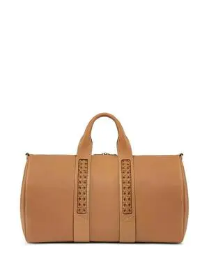 AVITEUR Woven-detail Leather Duffle Bag