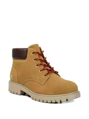 Philipp Plein Nubuck Leather Mid Boots Small Skull
