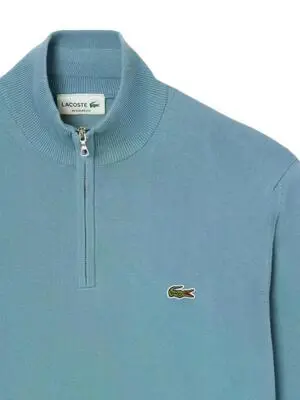Lacoste Zipped High-neck Cotton Sweater