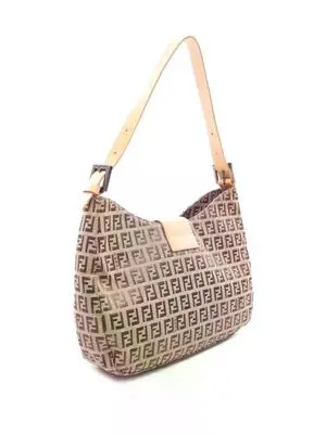 Fendi 2000-2010 Zucchino Canvas Shoulder Bag
