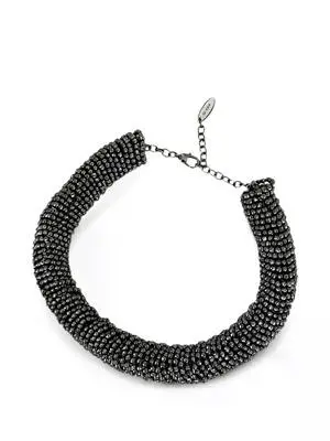 Brunello Cucinelli Monili Beaded-design Necklace - Silver