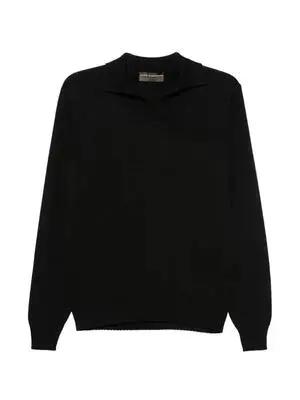 FILIPPO DE LAURENTIIS Skipper Collar Sweater - Black