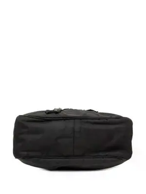 Prada 2000-2013 Beaded Tessuto Evening Bear Frame Handbag