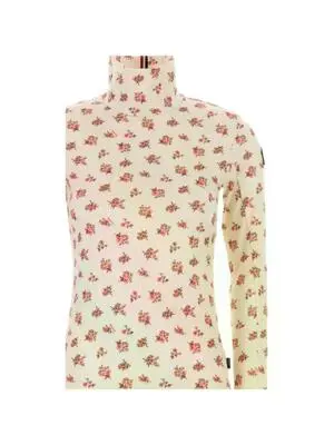 Moncler Floral-print High-neck Top