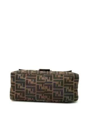 Fendi 2000-2010 Zucca Canvas Mamma Forever Shoulder Bag
