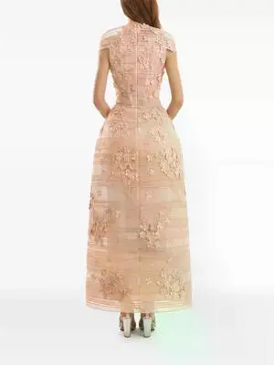 GEMY MAALOUF Embroidered Off-shoulder Dress