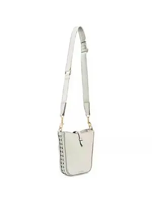 AVITEUR Mini Gigi Weave-detail Crossbody Bag - Neutrals