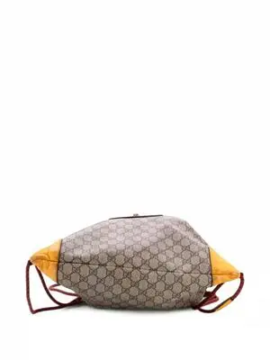 Gucci Neo Vintage Drawstring Gg Coated Canvas Large Backpack