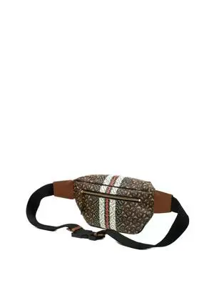 Burberry 2018-2026 Tb Monogram E Canvas Stripe Sonny Belt Bag