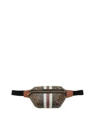 Burberry 2018-2026 Tb Monogram E Canvas Stripe Sonny Belt Bag