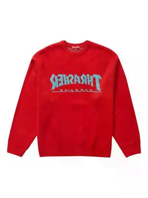 Supreme X Thrasher Crew-neck Sweater - Red