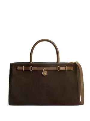 Tommy Hilfiger The American Icon Suede Tote Bag - Brown