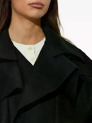 Issey Miyake Belted Layered-lapels Coat