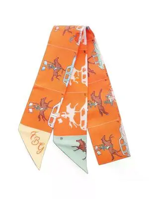 Hermès 2010s Parade Scarf - Orange