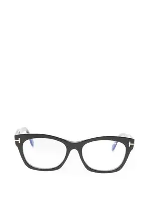 TOM FORD T-motif Cat-eye Glasses - Black