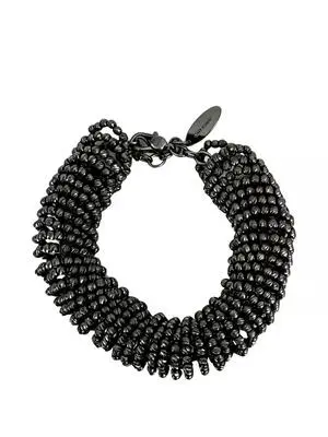 Brunello Cucinelli Beaded Multi-strand Bracelet - Silver