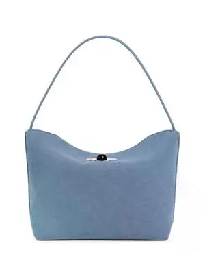 Christopher Esber Turnlock Suede Mini Bag - Blue