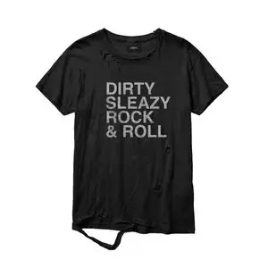 OTHER UK Dirty Sleazy Rock & Roll Thrasher T-shirt Aged - Black