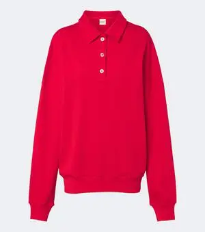 NORBA Julia Cotton Jersey Polo Sweatshirt